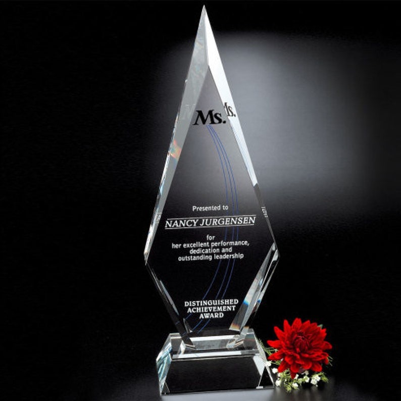 Solitaire Crystal Award - Crystal Recognition